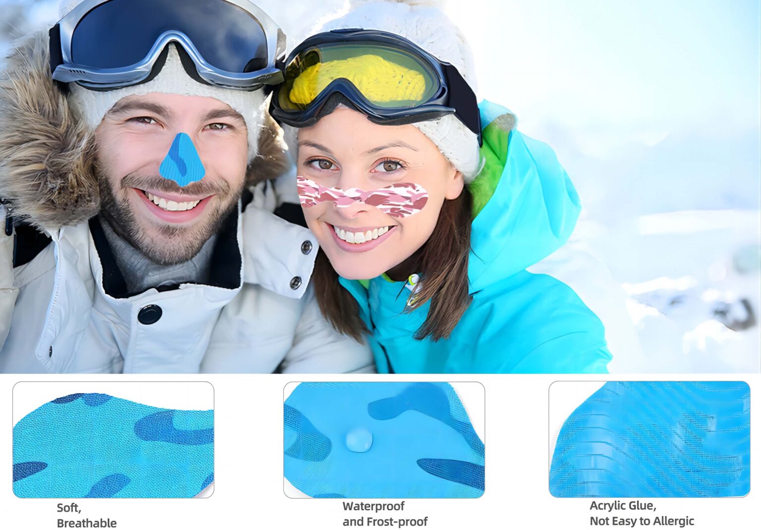 Antifreeze Face Tape-Frost Face Tape-Skiing Face Tape Bulk