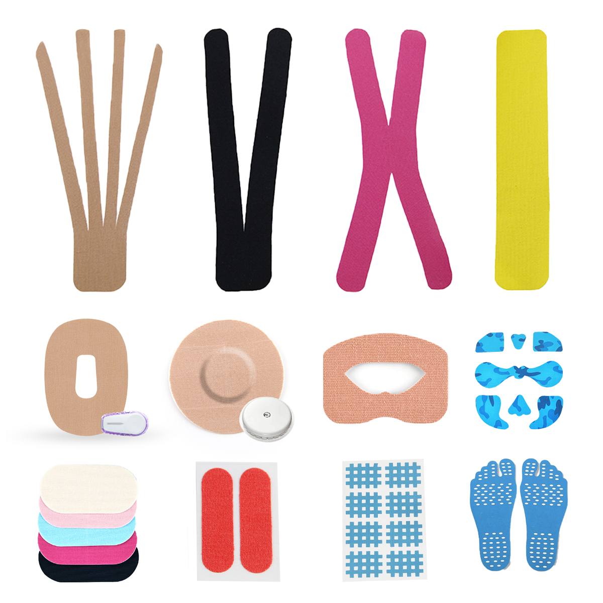 10+ Kinds Kinesiology Patches - Pre Cut Kinesiology Tape